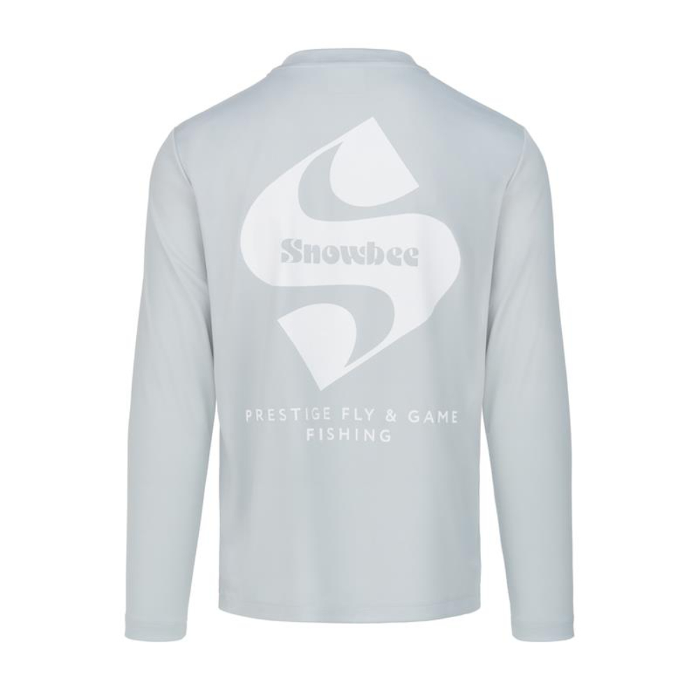 Snowbee Technical Long Sleeve Fishing T-Shirt - Grey