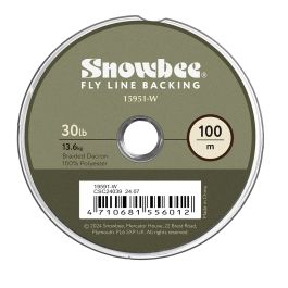 Snowbee Fly Line Backing - 100m Braided Dacron - White - 30lb